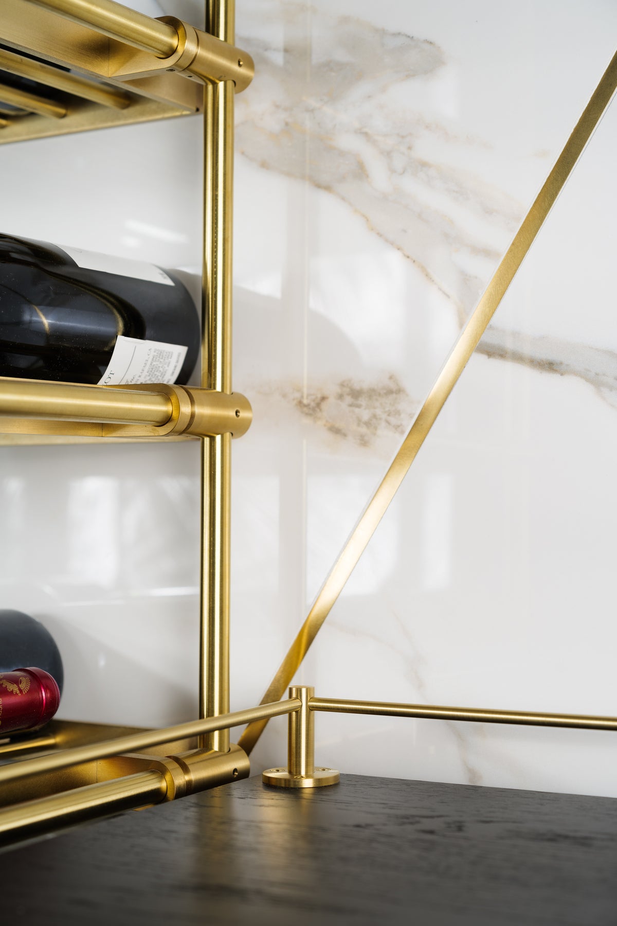 Customizable Gallery Rail | Tipping Rails - Brass Hardware