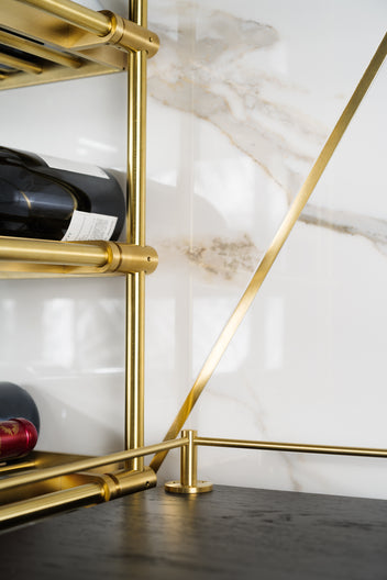 Customizable Gallery Rail | Tipping Rails - Brass Hardware