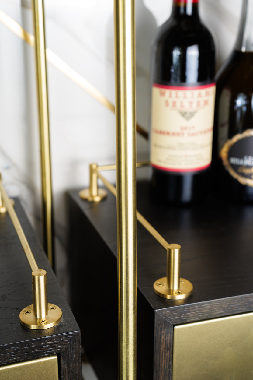 Customizable Gallery Rail | Tipping Rails - Brass Hardware