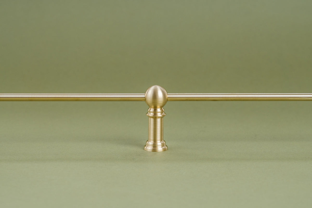Tipping Rail Pass Through Post - Solid Brass | The Pawn Gallery Rail ...