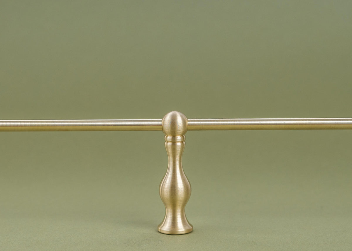 Tipping Rail Pass Through Post - Solid Brass | The Queen Gallery Rail ...