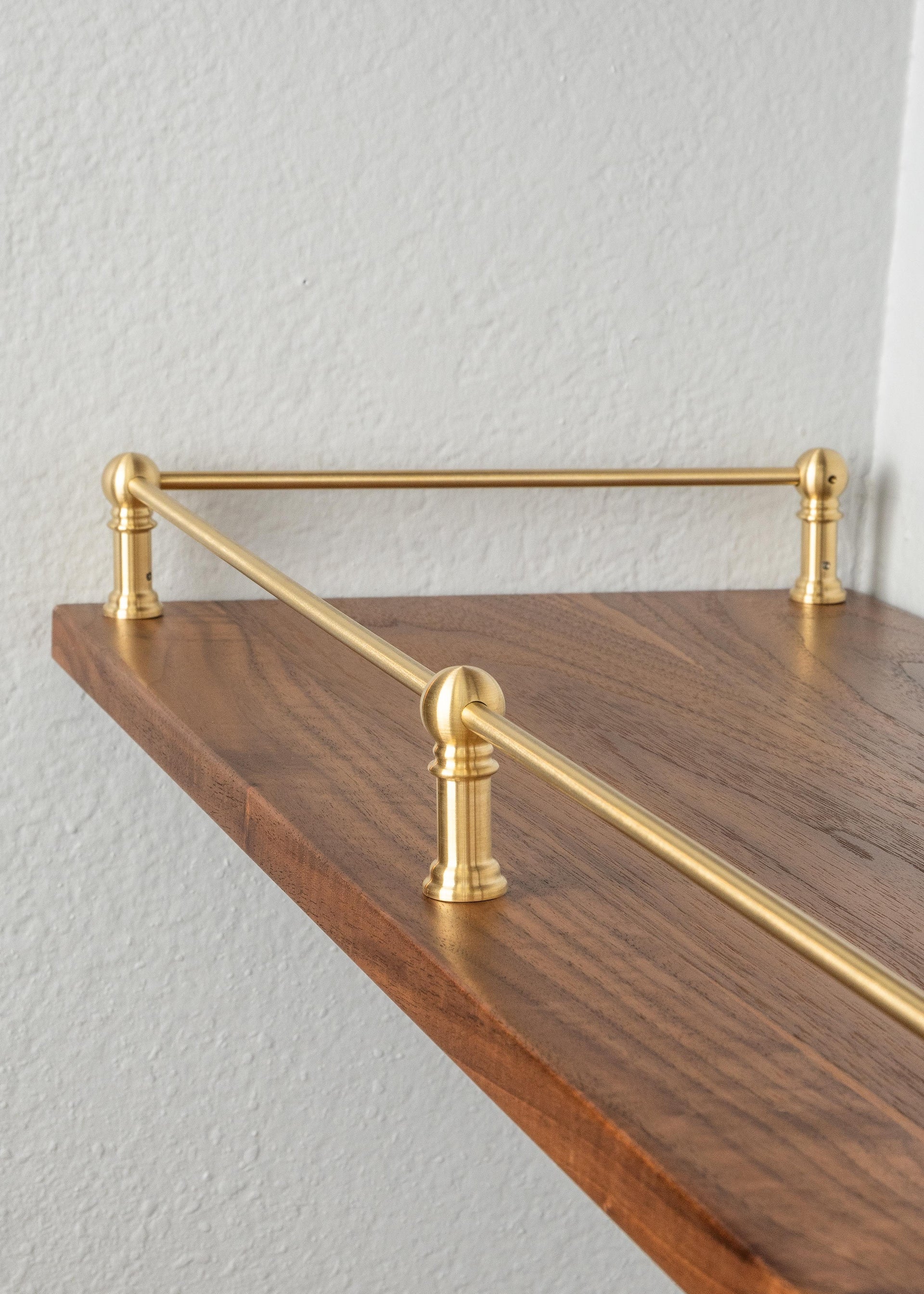 Solid Brass Tipping Rail Posts - Gallery Rail | The Pawn - Brass Hardware