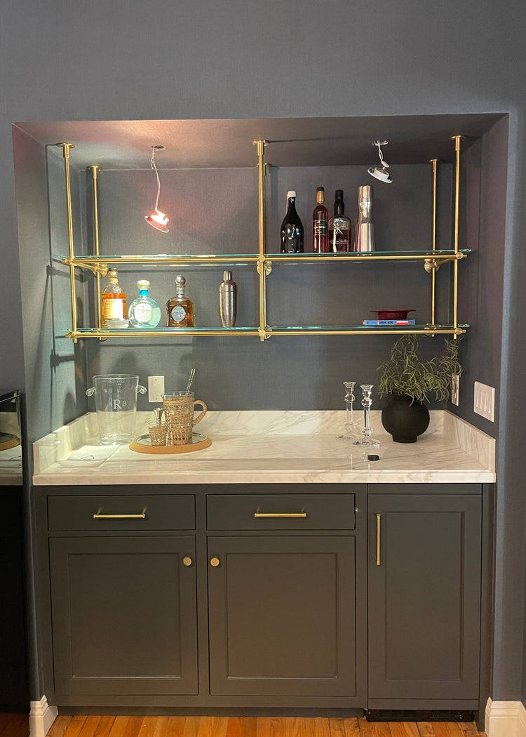 Shelving Inspiration - Modular Bistro Bar Shelving and Gallery Rails ...