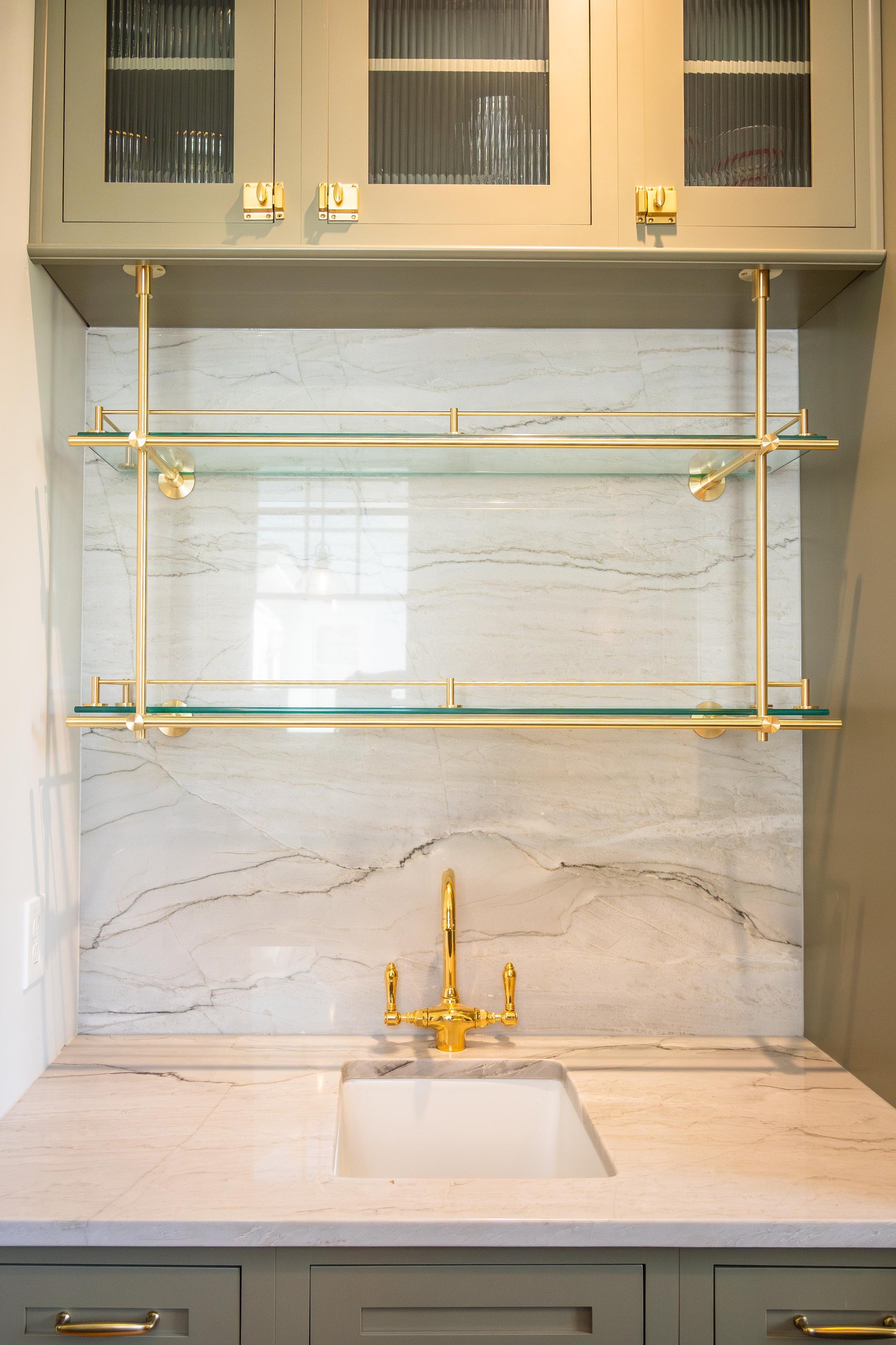 Customizable Gallery Rail | Tipping Rails - Brass Hardware
