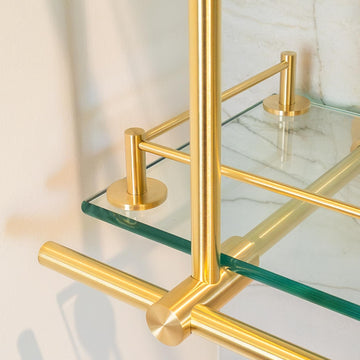 Customizable Gallery Rail | Tipping Rails - Brass Hardware