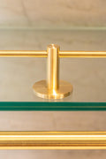 Tipping Rail Pass Through Post - Solid Brass | The Origin Gallery Rail ...