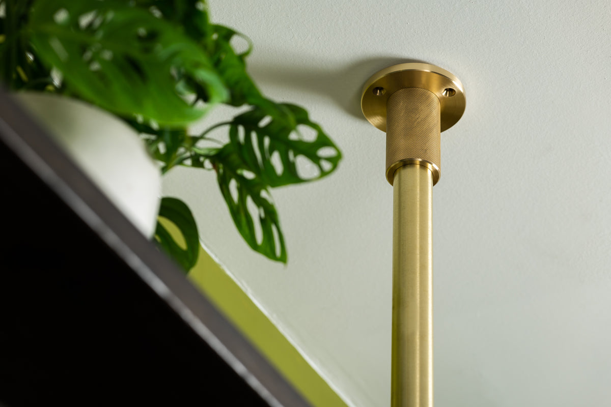 The Tuscan | Ceiling & Floor Flange for 1 1/4" tube – Brass Hardware