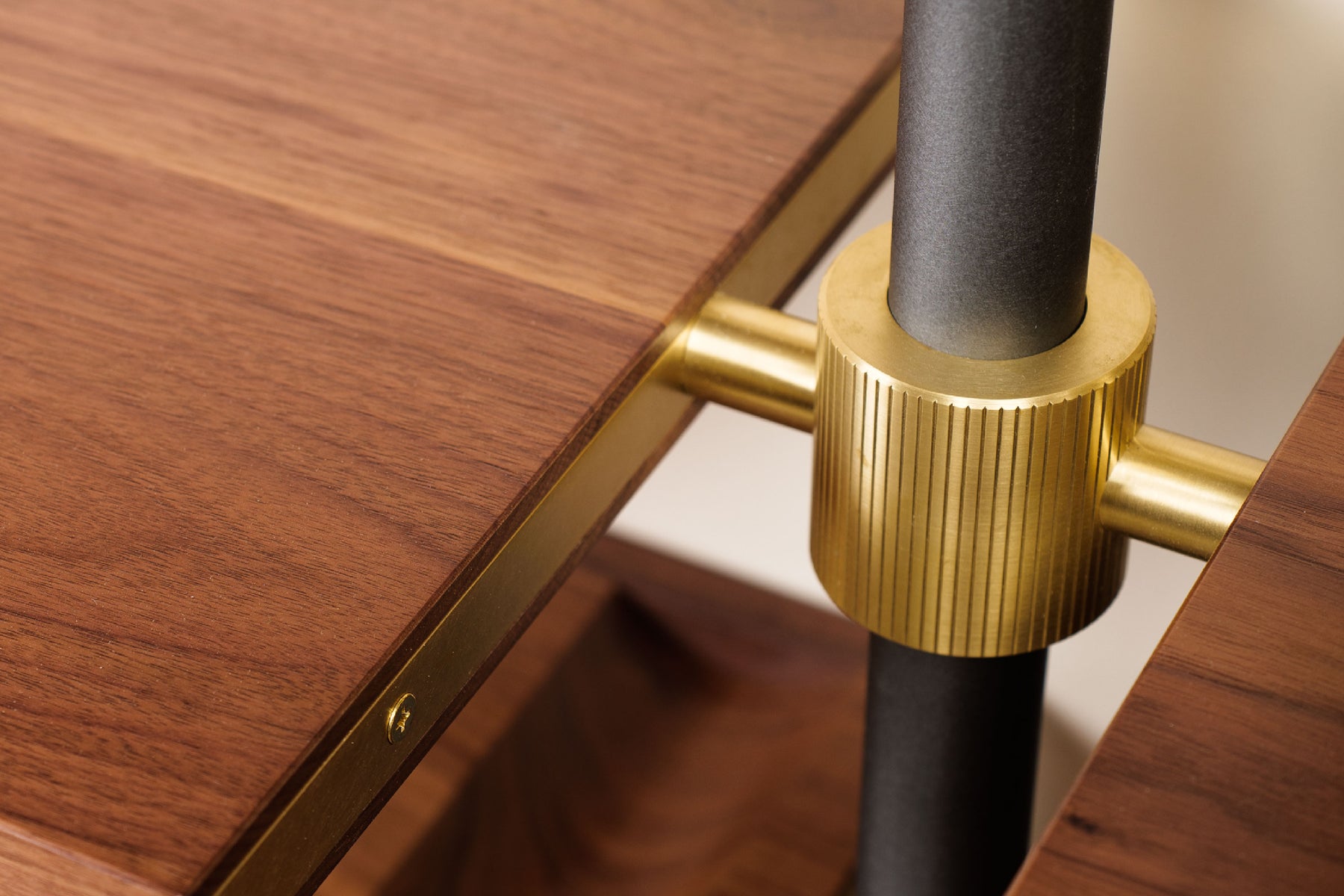 The Hold | Lock Collar for 1 ¼” tube – Brass Hardware