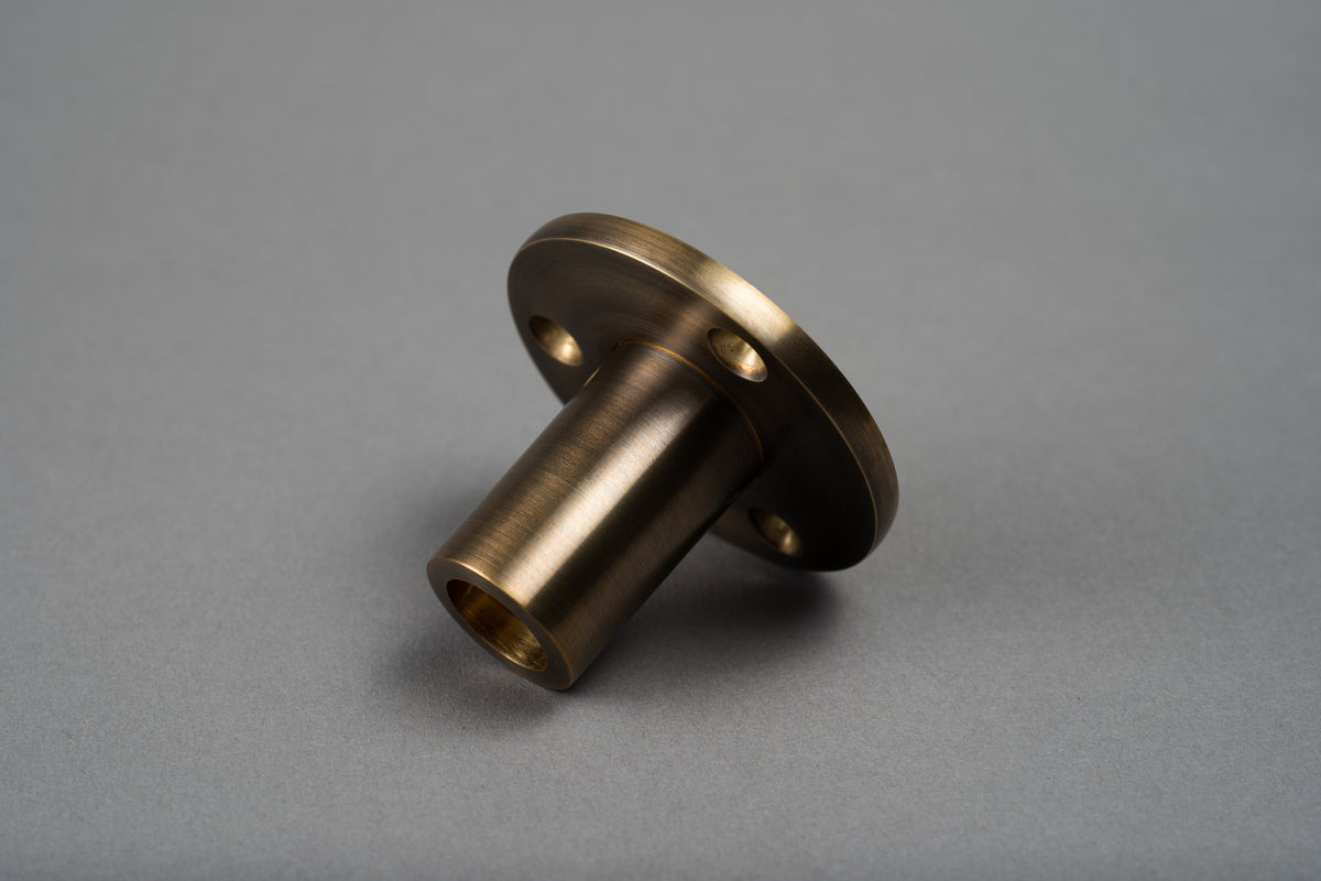 Customizable French Bistro Shelving | The Origin - Brass Hardware