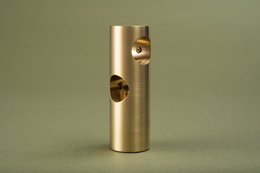 Customizable French Bistro Shelving | The Origin - Brass Hardware