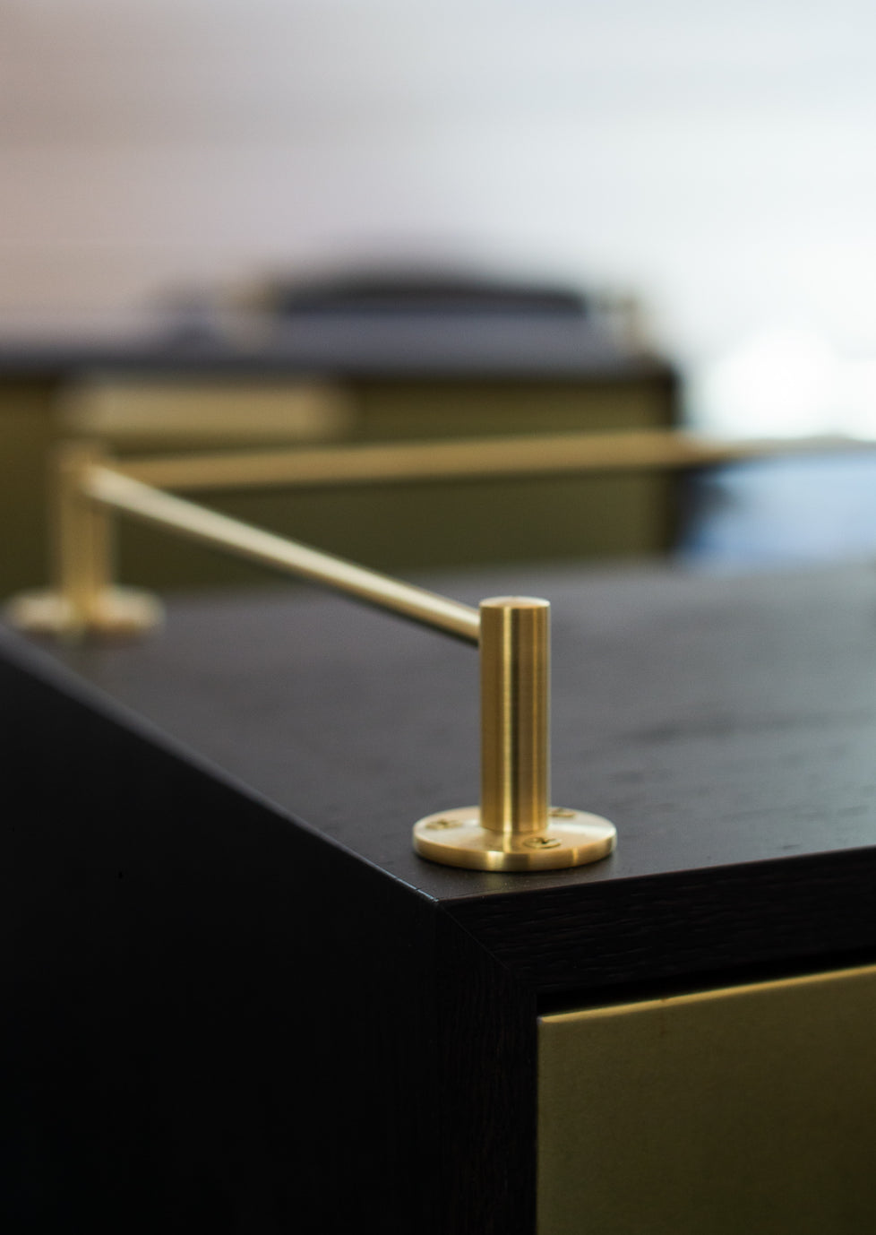Customizable Gallery Rail | Tipping Rails - Brass Hardware